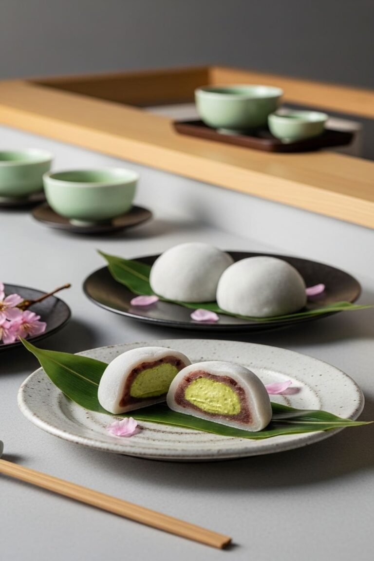Mochi Japonês Tradicional e Gourmet - Receita Autêntica com Matchá e ...